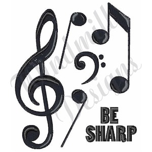 Music Notes - Machine Embroidery Design, Embroidery Designs, Machine ...
