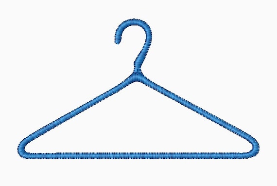 Clothes Hanger Machine Embroidery Design Embroidery - Etsy