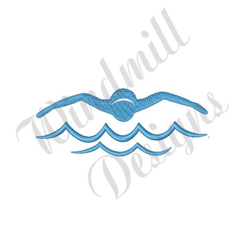 Swim Embroidery - Etsy