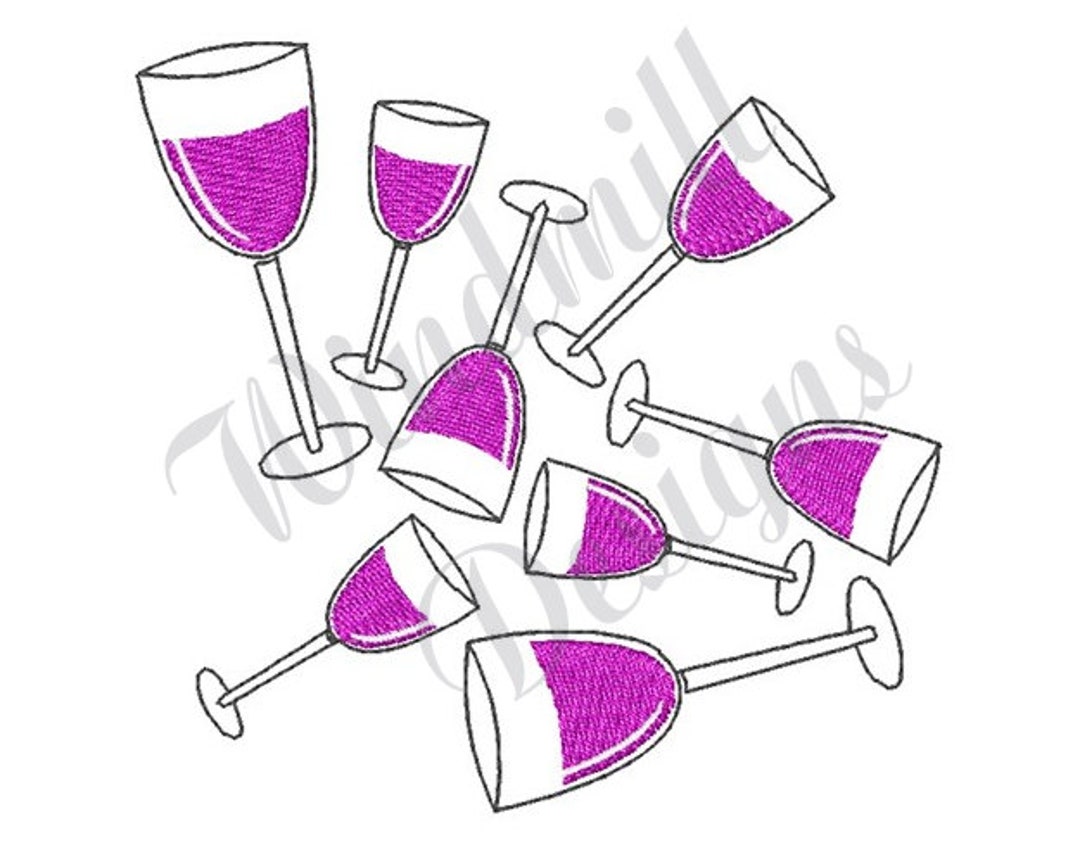 Wine - Machine Embroidery Design, Embroidery Designs, Machine ...
