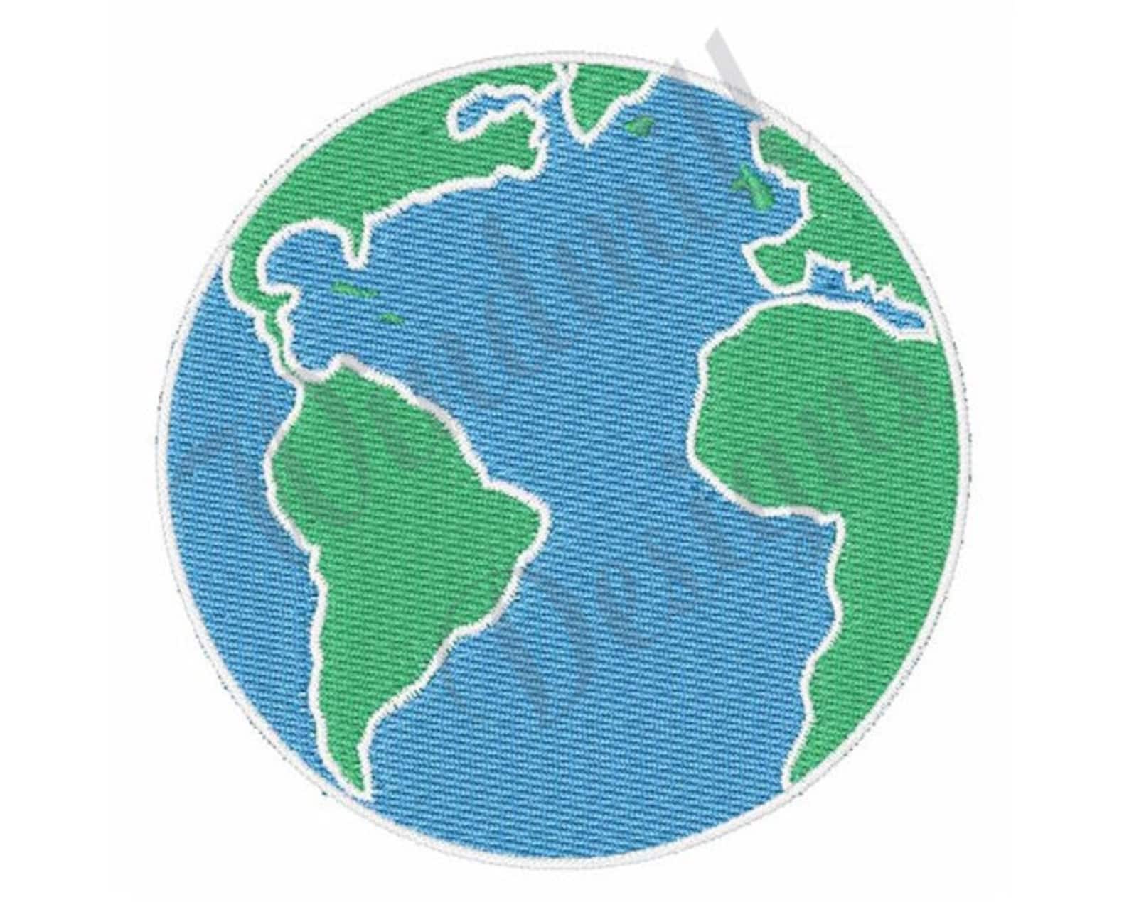 Globe, Earth - Machine Embroidery Design, Embroidery Designs, Machine ...