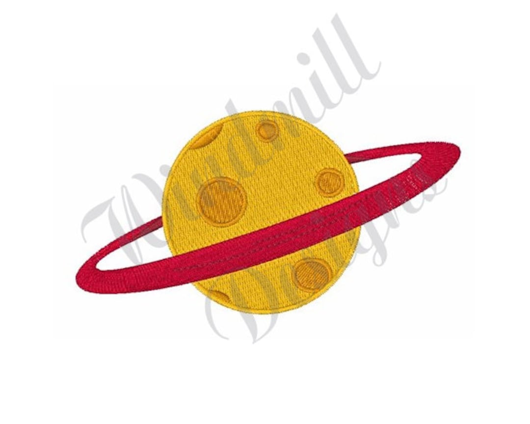 Planet Saturn - Machine Embroidery Design, Embroidery Designs, Machine ...