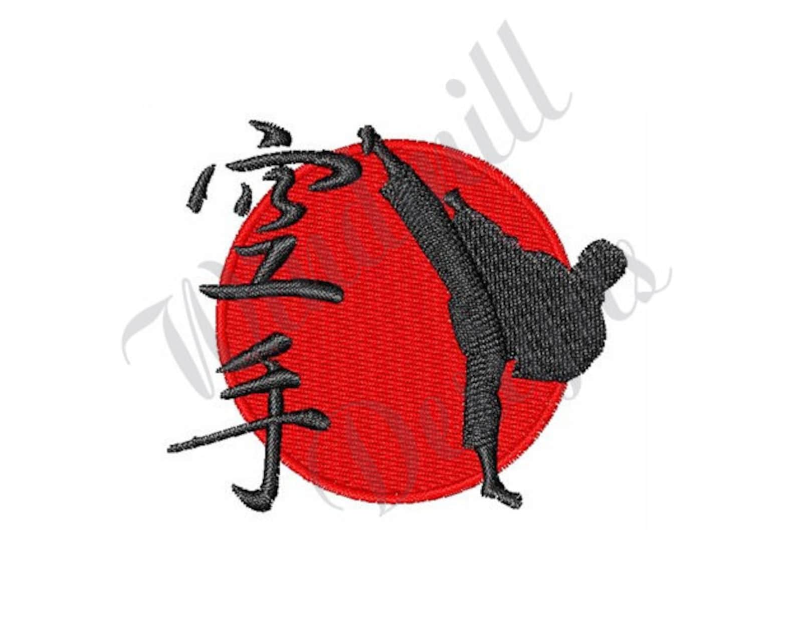 Martial Art Karate Machine Embroidery Design Embroidery - Etsy
