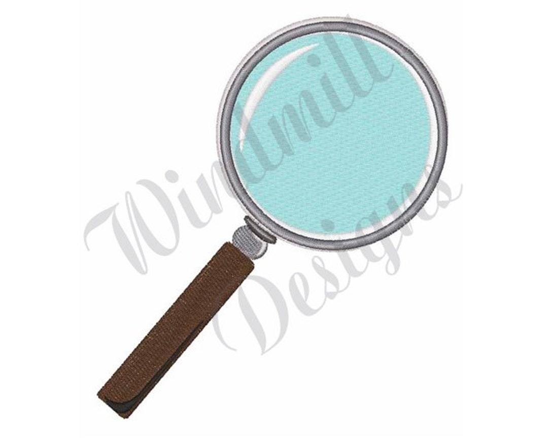 Magnifying Glass Machine Embroidery Design, Embroidery Designs, Machine ...