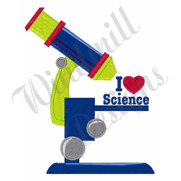 Microscope Embroidery Design - Etsy