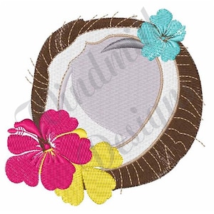 Tropical Coconut -machine Embroidery Design, Embroidery Designs ...