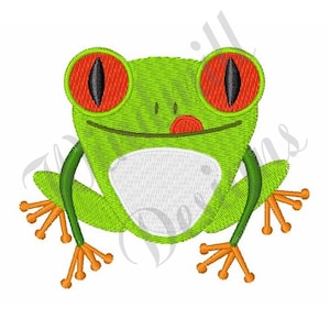 Green Tree Frog - Machine Embroidery Design, Embroidery Designs ...