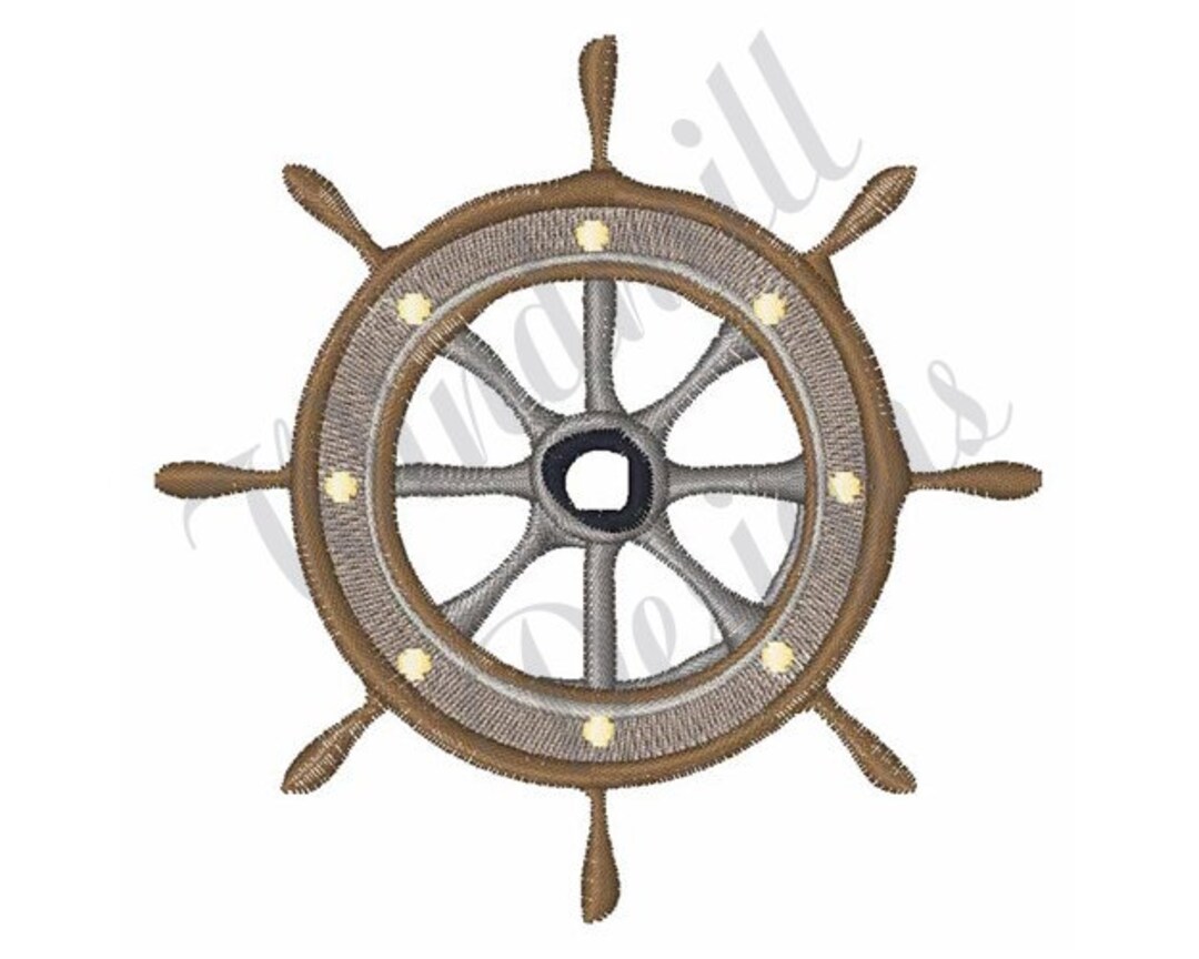 Ships Wheel - Machine Embroidery Design, Embroidery Designs, Machine ...