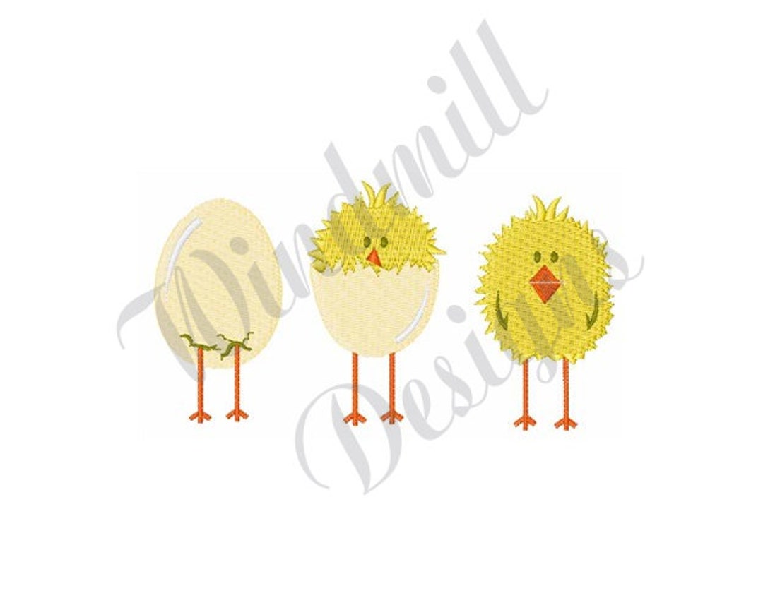 Easter Chicks - Machine Embroidery Design, Embroidery Designs, Machine ...