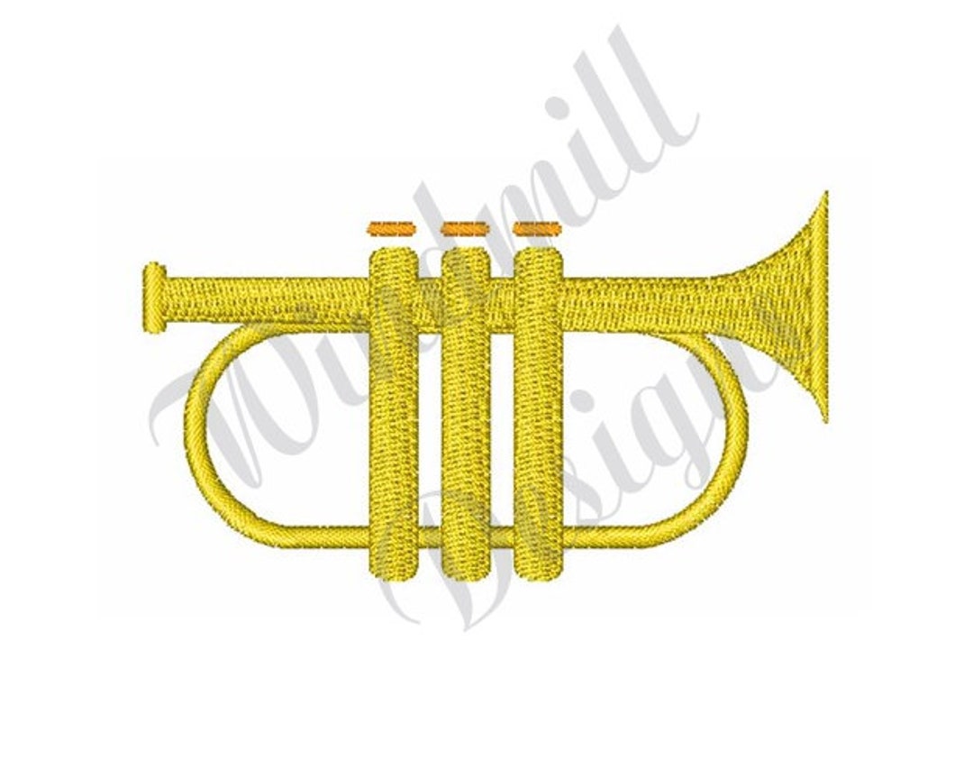 Trumpet - Machine Embroidery Design, Embroidery Designs, Machine ...