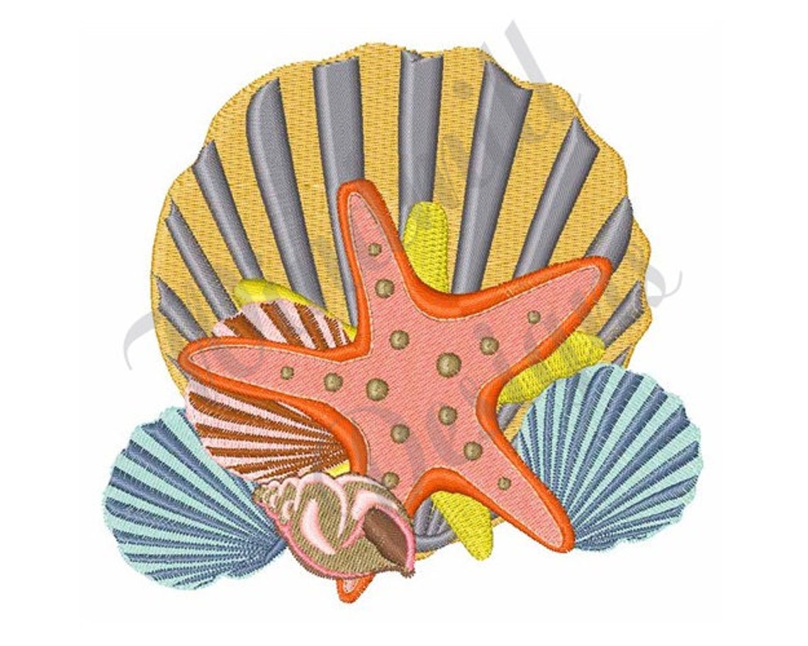 Sea Beauty - Machine Embroidery Design, Embroidery Designs, Machine ...