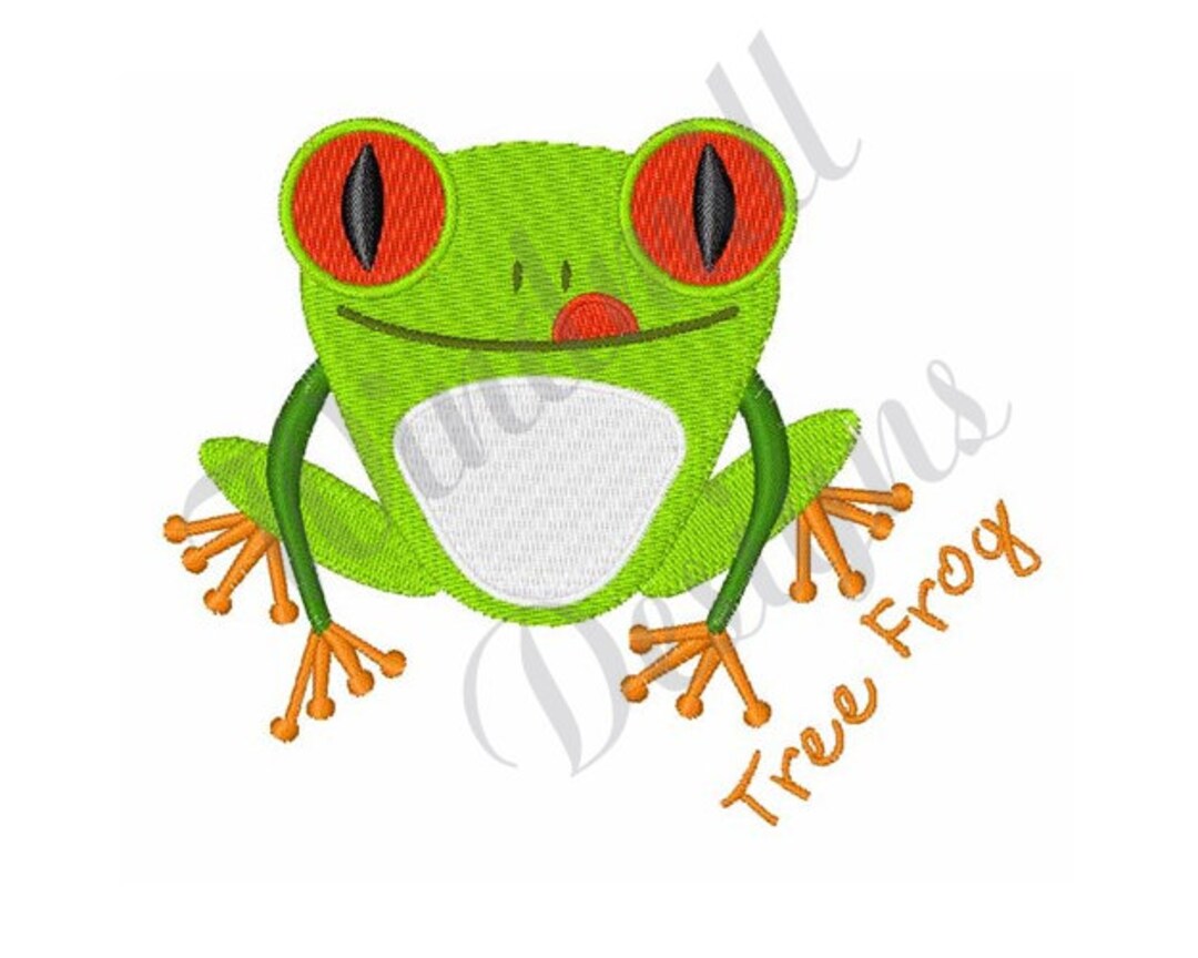 Tree Frog - Machine Embroidery Design, Embroidery Designs, Machine ...