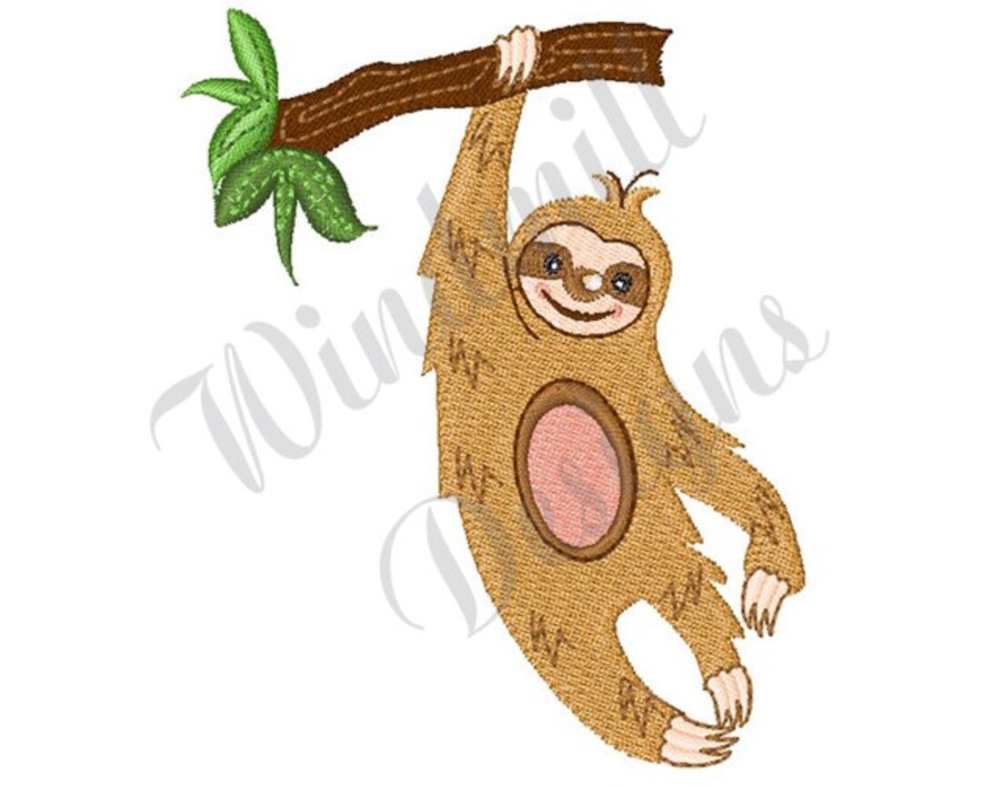 Sloth Base - Machine Embroidery Design, Embroidery Designs, Machine ...