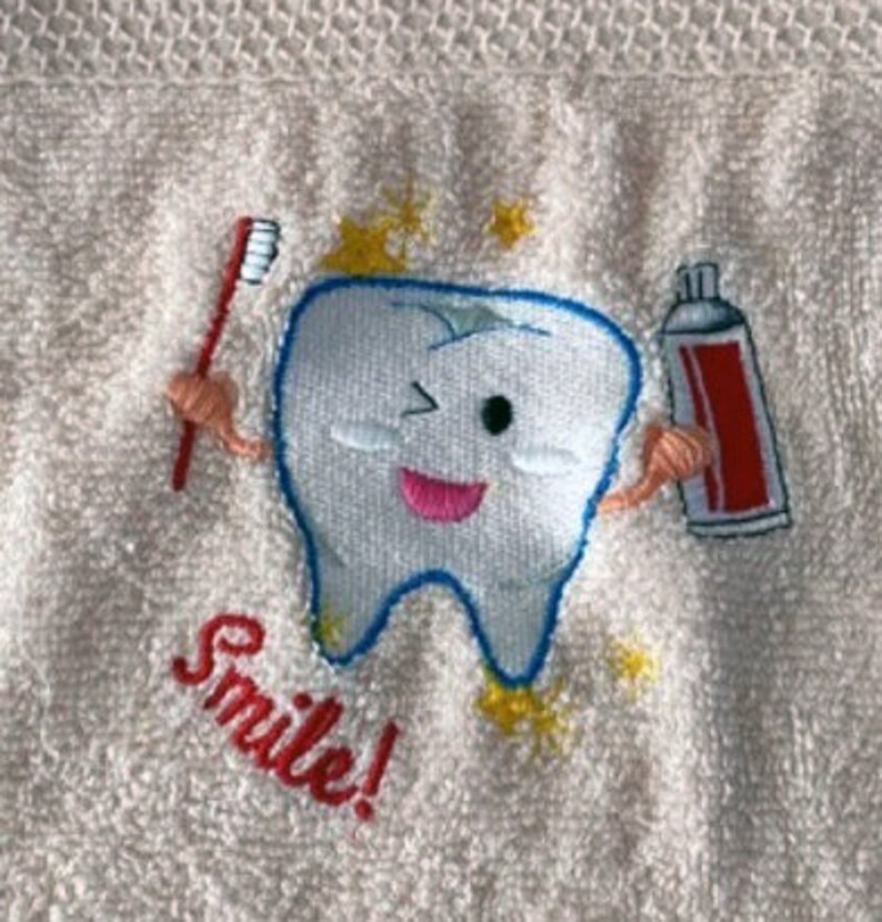 Brush Teeth - Machine Embroidery Design, Embroidery Designs, Machine ...