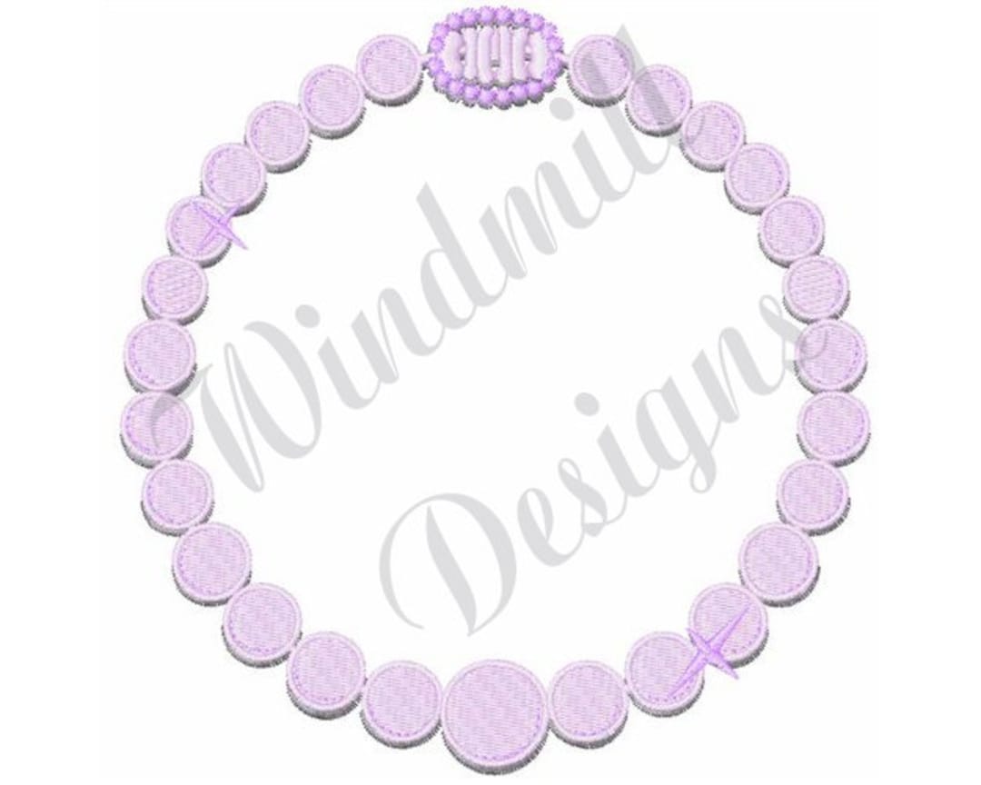 Pearl Necklace - Machine Embroidery Design, Embroidery Designs, Machine ...