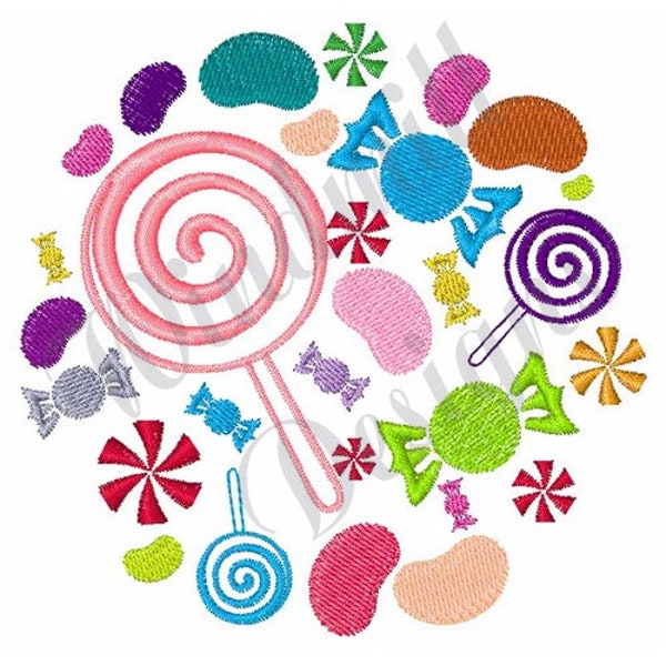 Candy Embroidery - Etsy