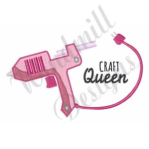 Hot Glue Gun Machine Embroidery Design Instant Download - Etsy