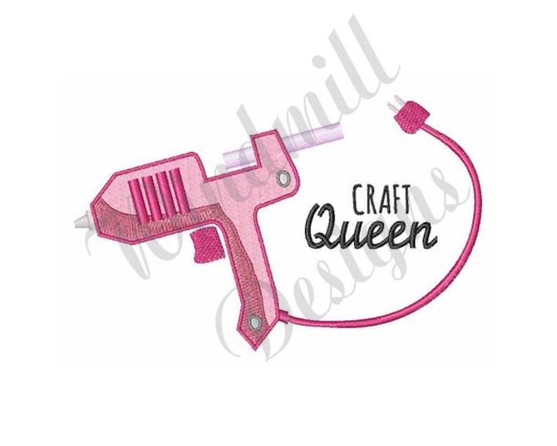 Hot Glue Gun Machine Embroidery Design Instant Download - Etsy