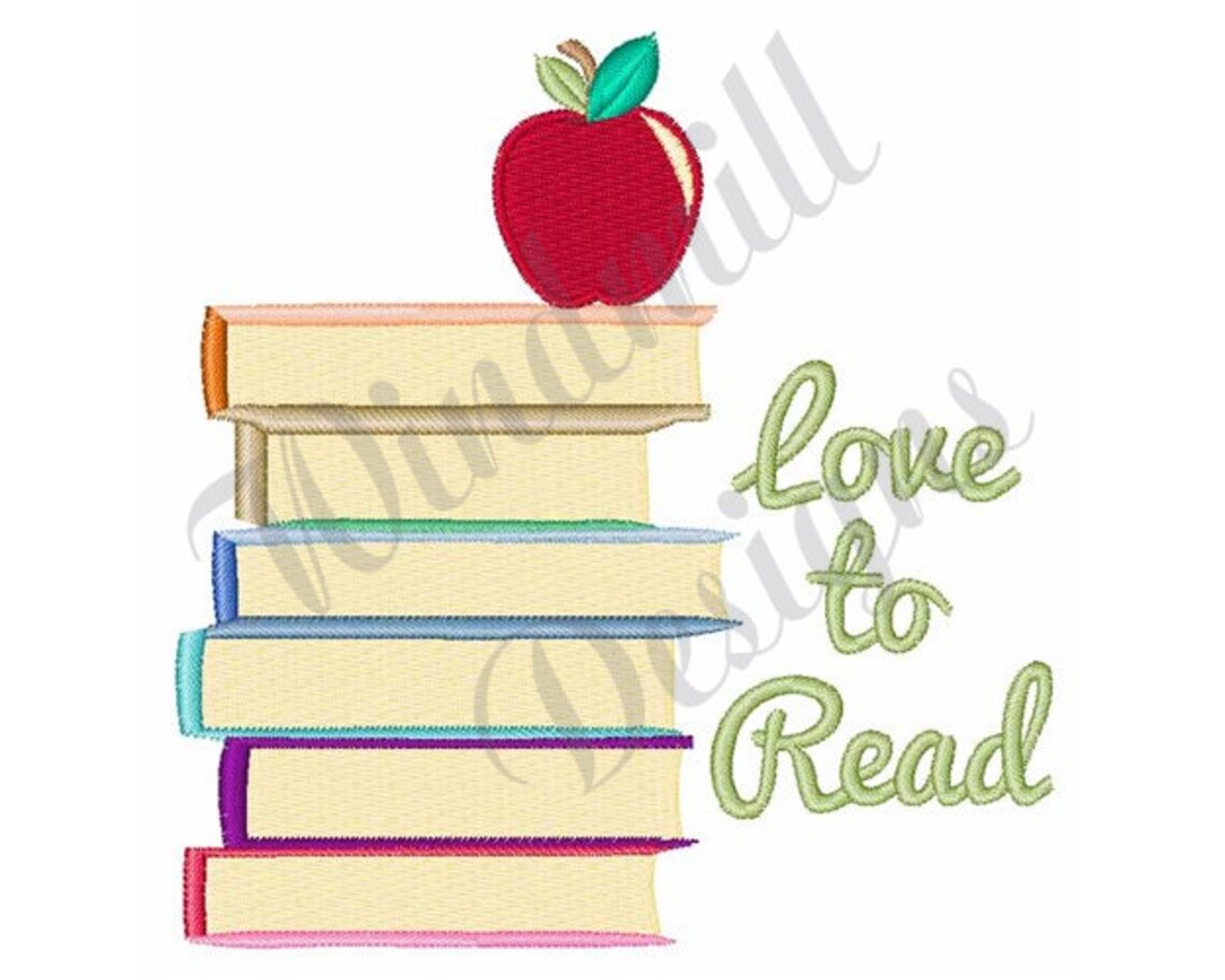 Read Books - Machine Embroidery Design, Embroidery Designs, Machine ...