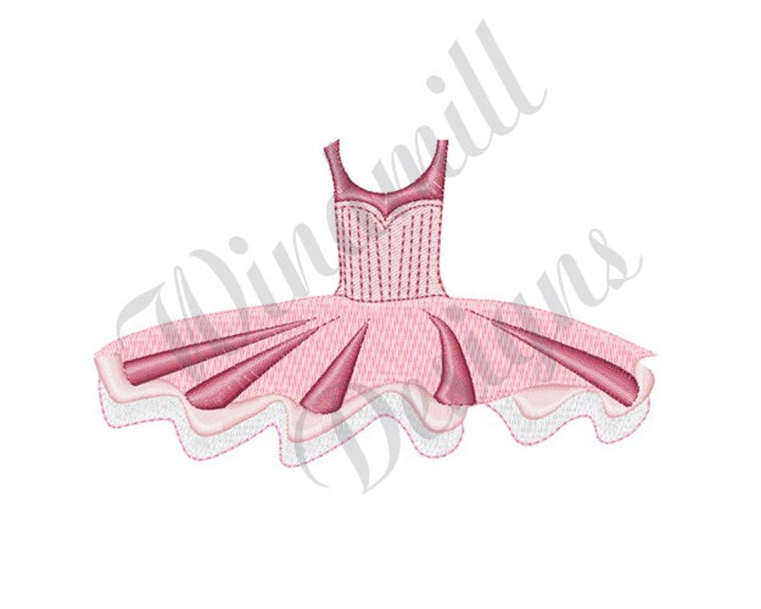 Ballerina Tutu Dress - Machine Embroidery Design, Embroidery Designs ...