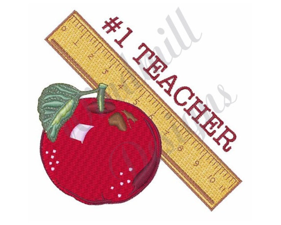 Teachers Rule -machine Embroidery Design, Embroidery Designs, Machine ...