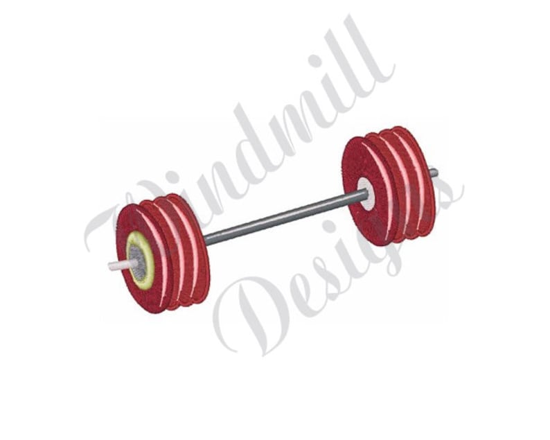 Barbell Weights - Machine Embroidery Design, Embroidery Designs ...