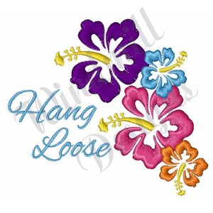 Hawaiian Flowers -machine Embroidery Design, Embroidery Designs ...