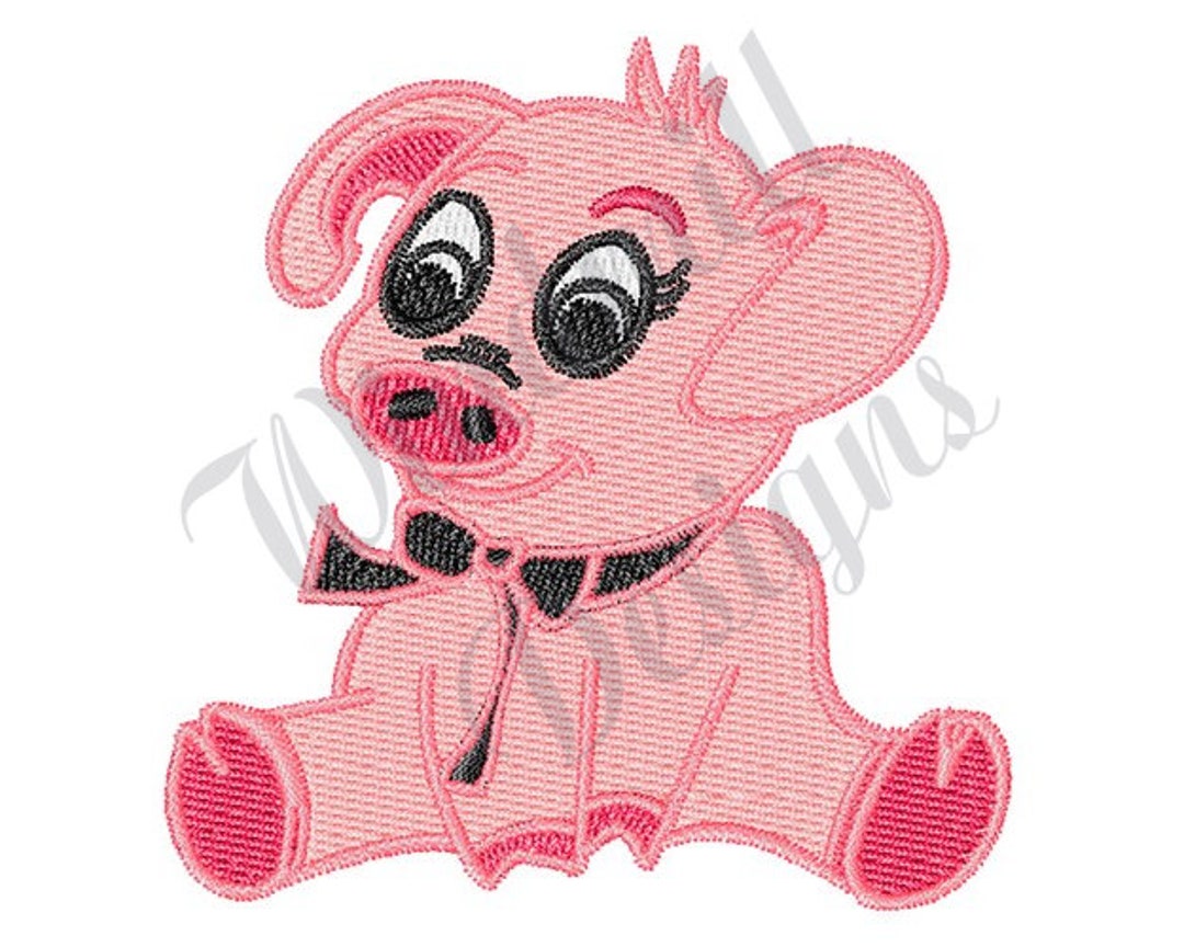 Little Pig - Machine Embroidery Design, Embroidery Designs, Machine ...