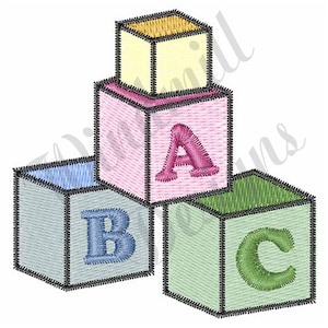 ABC Baby Blocks - Machine Embroidery Design, Embroidery Designs ...