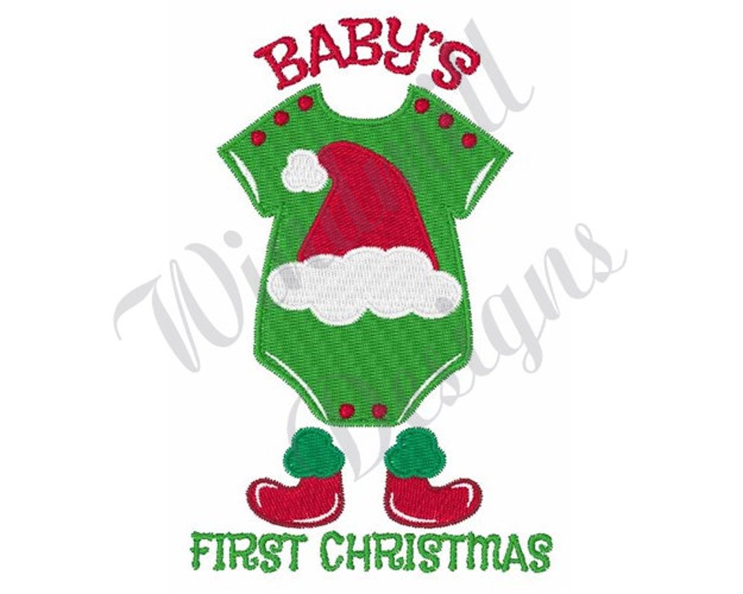 Baby's First Christmas - Machine Embroidery Design, Embroidery Designs ...