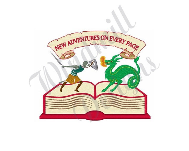 Reading Books Machine Embroidery Design Embroidery Designs - Etsy