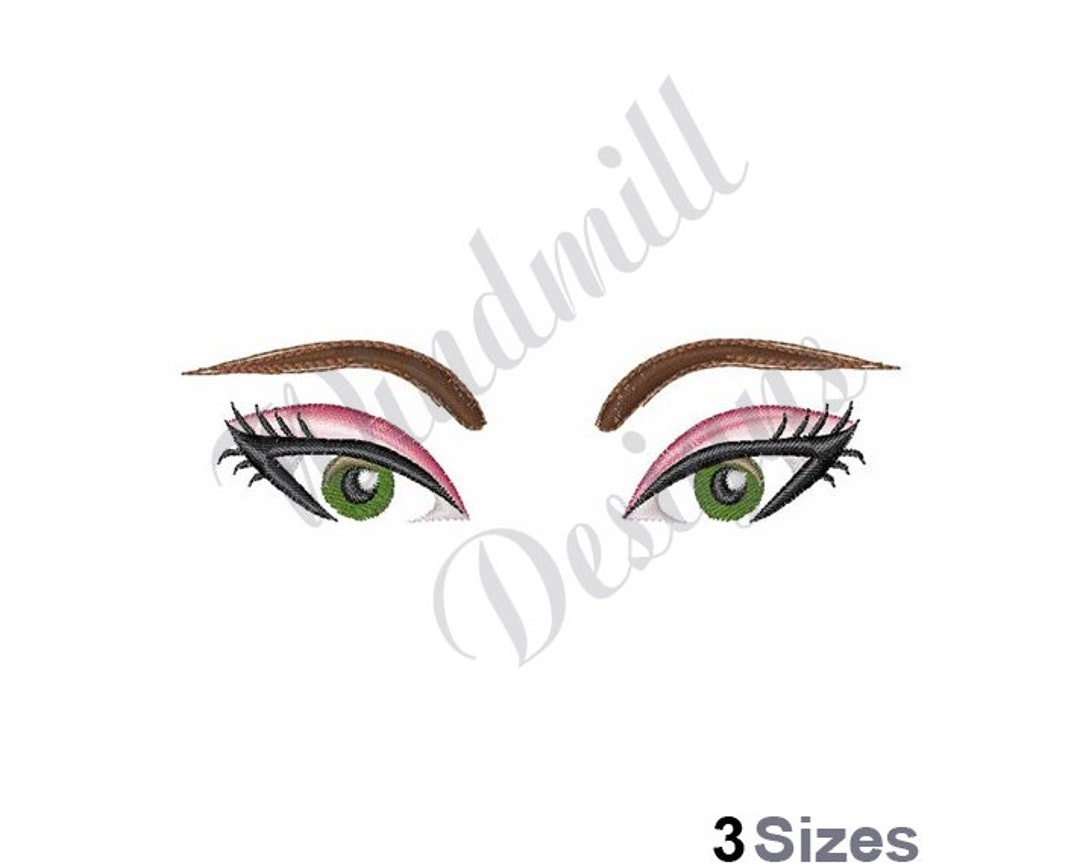 Woman's Eyes - Machine Embroidery Design, Embroidery Designs, Machine ...