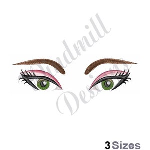 Woman's Eyes - Machine Embroidery Design, Embroidery Designs, Machine ...