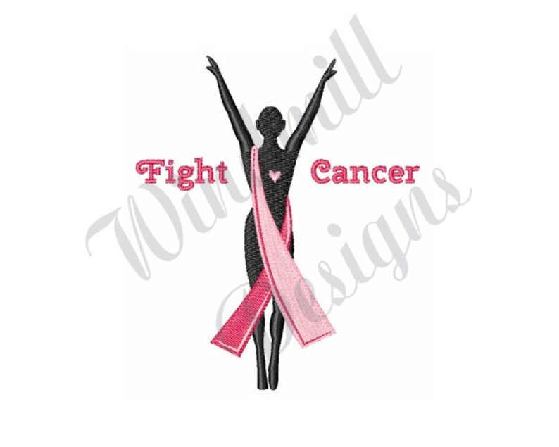 Fight Cancer Ribbon Machine Embroidery Design Embroidery - Etsy
