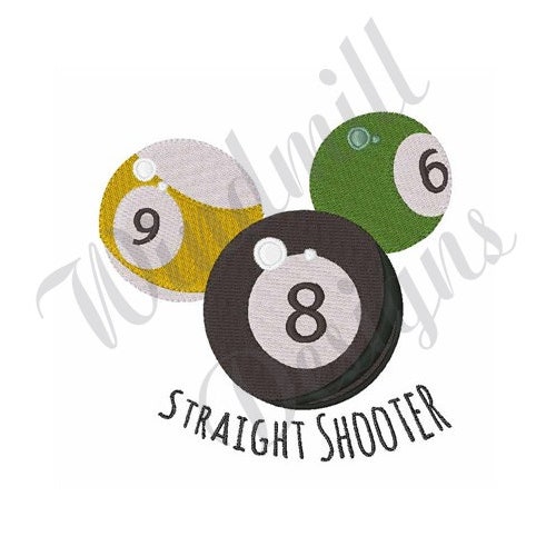 Pool Balls Triangle Embroidery Machine Design - Etsy
