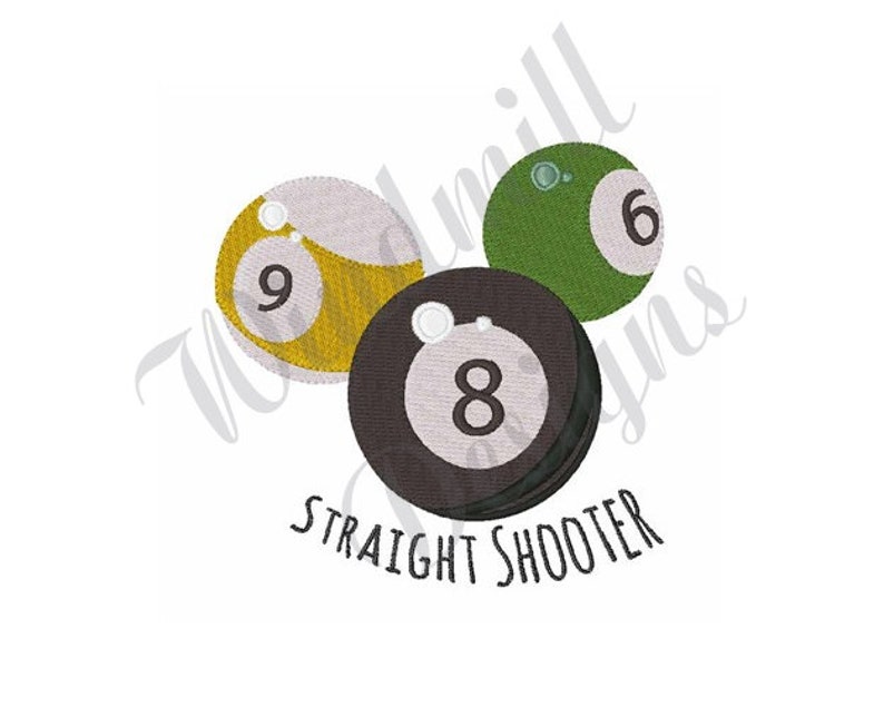 Pool Balls Machine Embroidery Design Embroidery Designs | Etsy