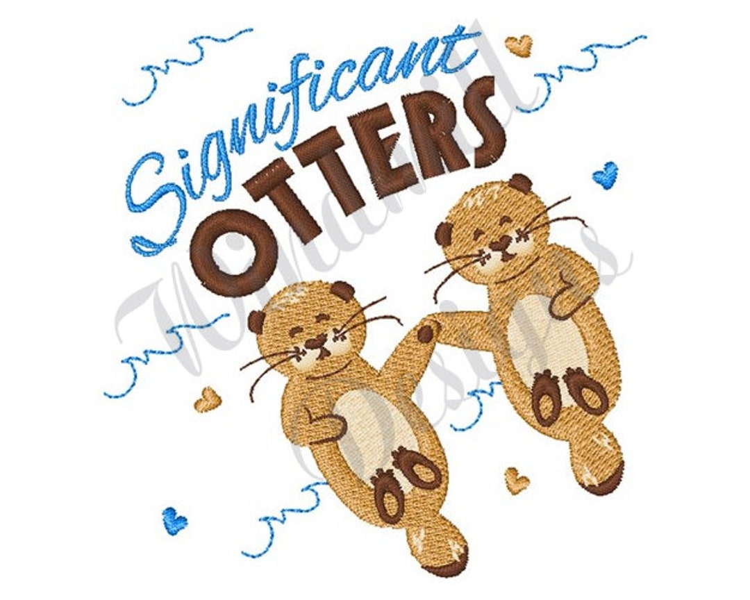 Significant Otters - Machine Embroidery Design, Embroidery Designs ...