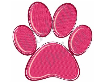 Paw Print Machine Embroidery Design 12 Sizes Dog Paw - Etsy