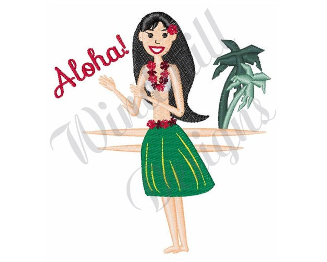Aloha Hawaii - Machine Embroidery Design, Embroidery Designs, Machine ...