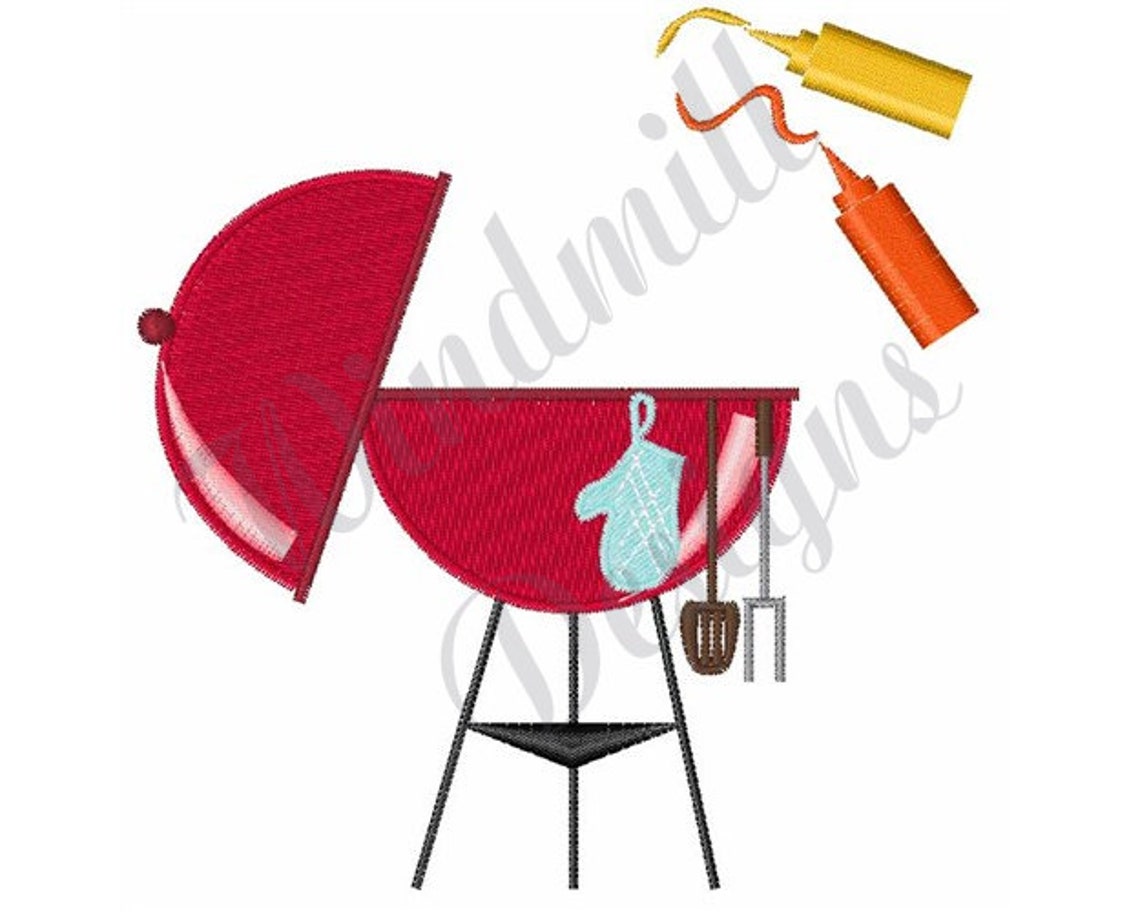 Bbq Grill Master machine Embroidery Design Embroidery - Etsy
