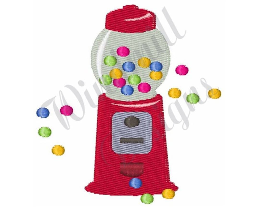 Gum Ball Machine -machine Embroidery Design, Embroidery Designs ...
