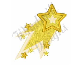 Classic Star Embroidery Design. Machine Embroidery Design. - Etsy