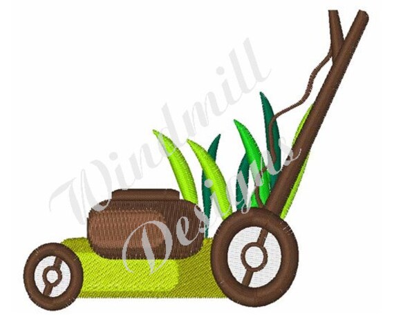 Lawn Mower Machine Embroidery Design | Etsy