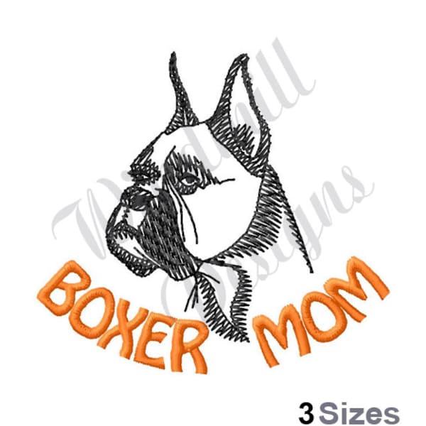 Boxer Dog Embroidery - Etsy