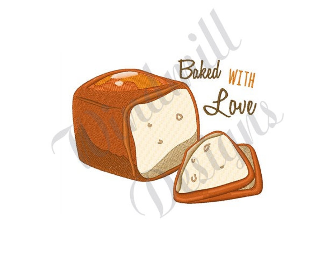Loaf of Bread - Machine Embroidery Design, Embroidery Designs, Machine ...