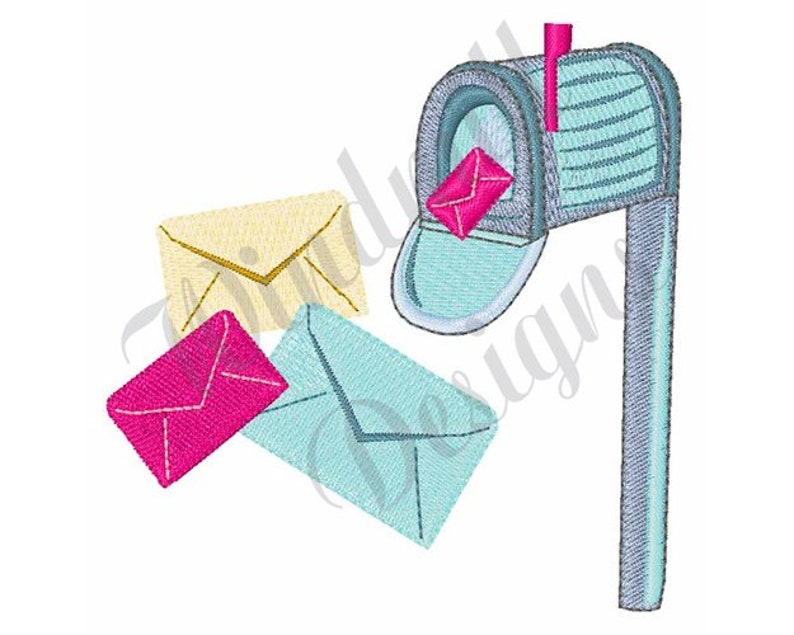 Mail Box Letters -machine Embroidery Design, Embroidery Designs ...