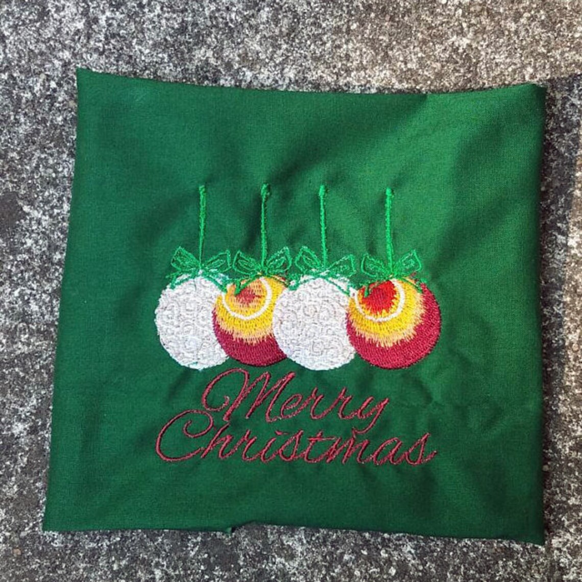 Merry Christmas Ornaments Machine Embroidery Design - Etsy
