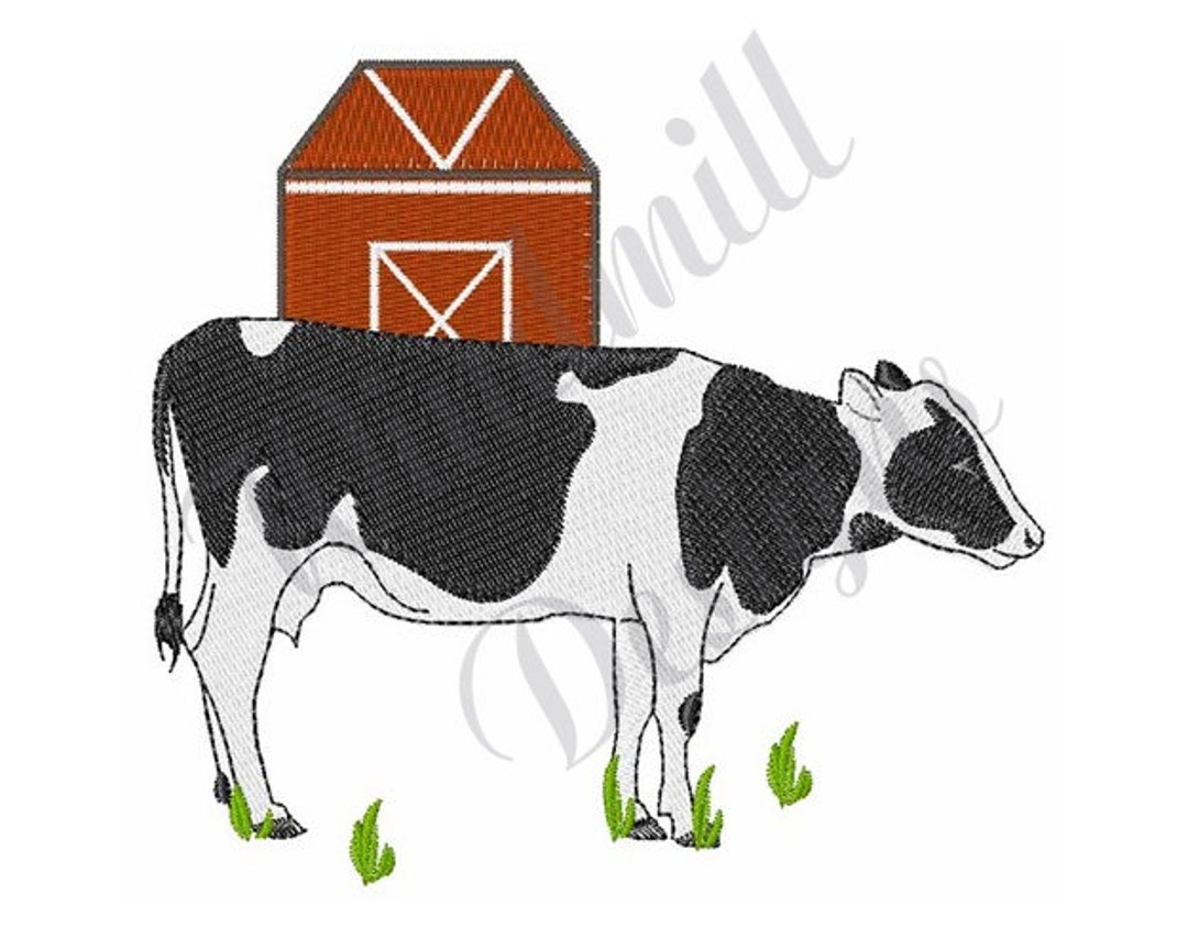 Farm Cow - Machine Embroidery Design, Embroidery Designs, Machine ...