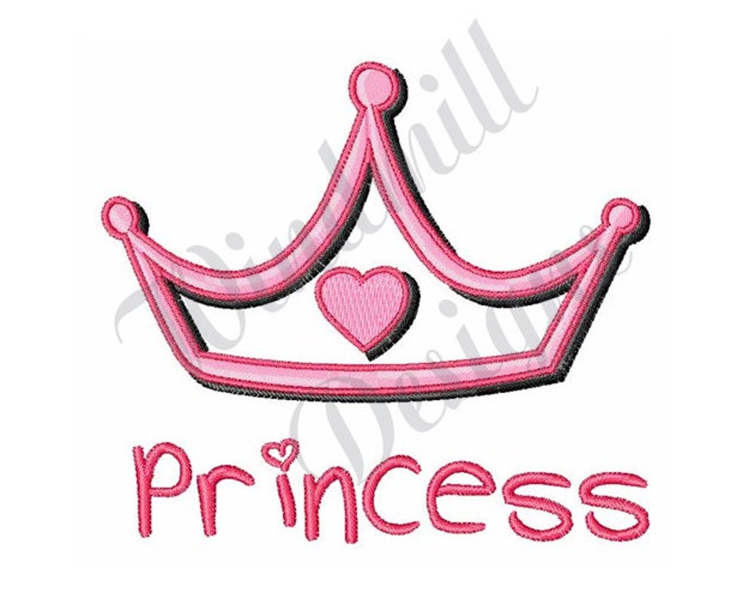 Princess Tiara - Machine Embroidery Design, Embroidery Designs, Machine ...