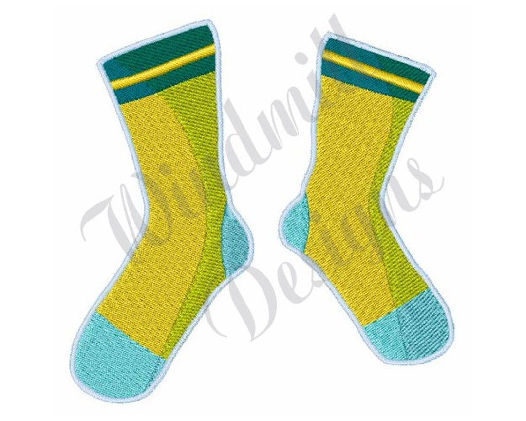 Pair of Socks - Machine Embroidery Design, Embroidery Designs, Machine ...